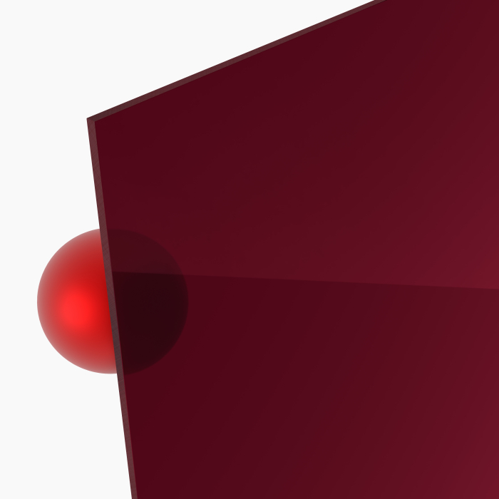 PLEXIGLAS® rot blickdurchlässig 3C01 Zuschnitt online